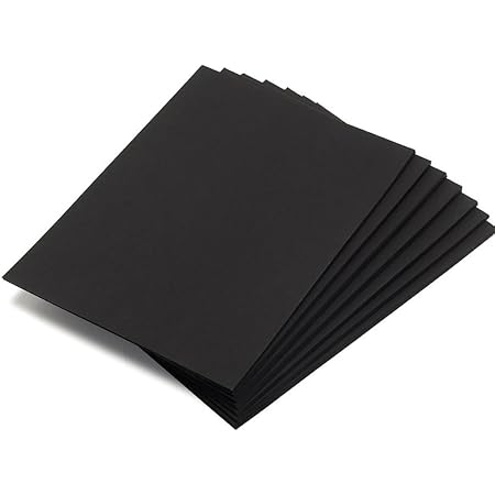 OfficeTree 100 x Black Paper A4-130 g/m² - Black Sugar Paper A4 ...