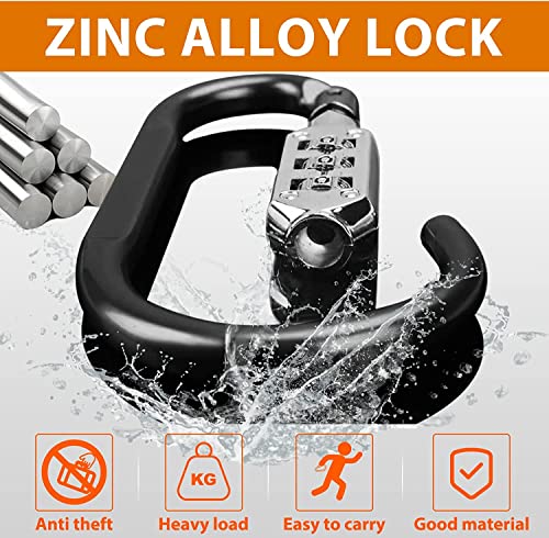 Snapklik.com : Anti-Theft Lock, Copper Silver, Combination Lock, Can Be ...