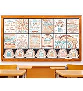 Amazon.com: ZOIIWA 19 Pcs Retro Welcome Classroom Posters Retro Groovy ...