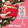 Amazon.com: Lily's Home Pink Owl Pendulum Wall Clock with Revolving ...