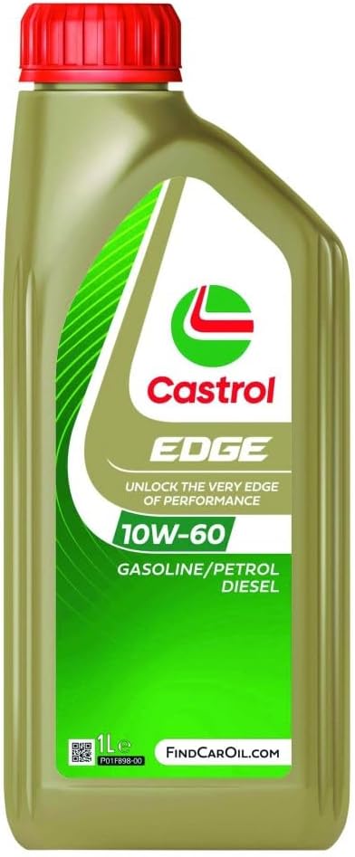 Castrol EDGE 10W-60 Synthetic Engine Oil, 1 Litre : Amazon.co.uk ...