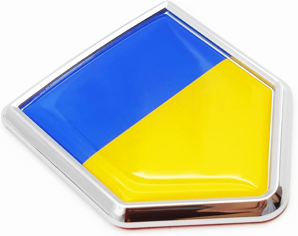 Amazon.com: Ukrainian Trident Gold Finish Decal Emblem Ukraine Tryzub ...