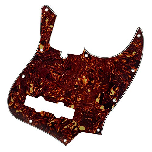 IKN 10 Hole Jazz Bass Pickguard 4Ply Scratchplate for American/Mexican ...