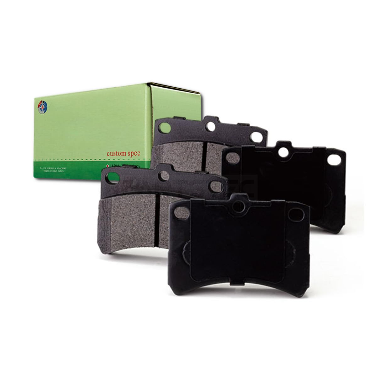 Amazon | MOTOR POWER フロント ブレーキパッド 日本製グリス付 トヨタ 互換品 NAO材 交換 社外品 04465 ...