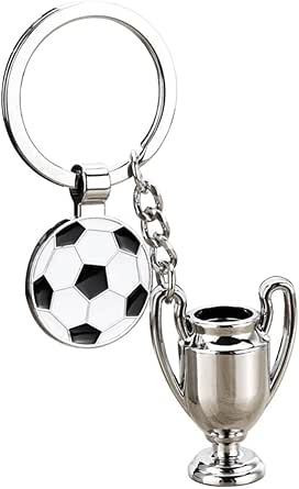 Amazon.com: kapitomanio Sports Ball Key Chain Football Match World Cup ...