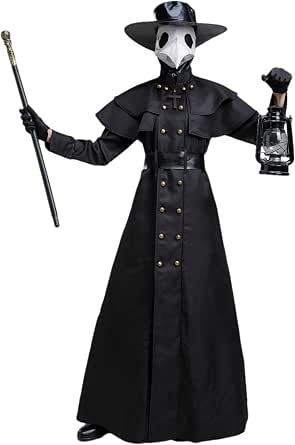 Priest Costume - Horror Adult Halloween Cosplay Doctor Costume Set ...