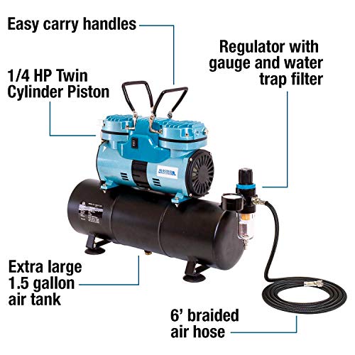 Master Airbrush Model TC-40T - Cool Runner Professional High ...