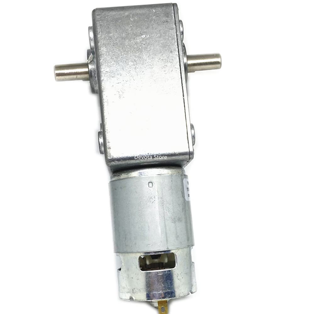 DC Gear Motor, Shaft Geared Motor 12V Perpendicular Output, 54% OFF