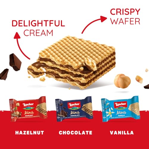Loacker Minis Wafer Variety Pack - 30% Less Sugar - Premium Assorted ...