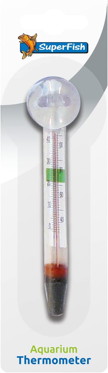 Marina Aquarium Floating Glass Thermometer with Sucker, Transparent : Amazon.co.uk: Pet Supplies