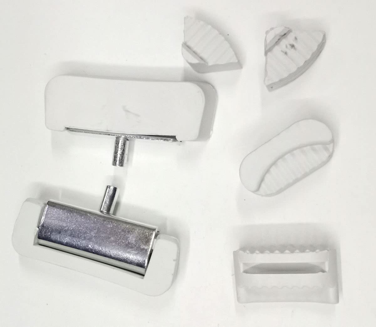 Metal & Rubber Table Hinges Set for Industrial Sewing Machine (White ...