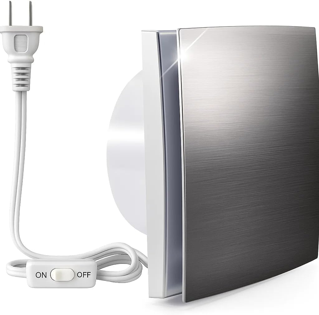 Amazon.com: GROWNEER 6” Duct 8" Panel Window Exhaust Fan, 110 CFM Quiet ...