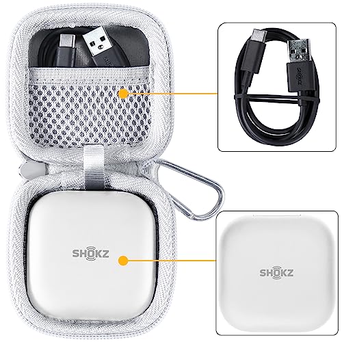 co2CREA Storage Carry Travel Hard Case for SHOKZ OpenFit Open Ear True ...