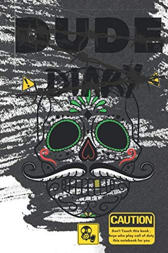 DUDE Diary Don't Try Don't Touch for boys +8: This book is danger dude ...