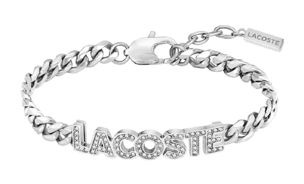 Lacoste Women's SCRIPT Collection Chain Bracelet Embellished with ...