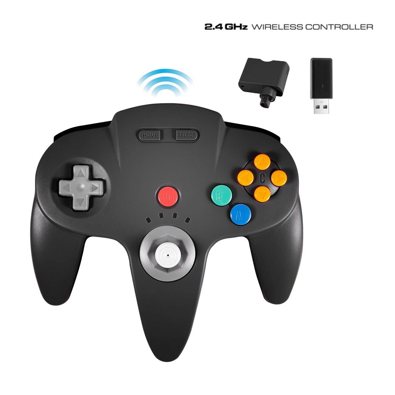 Snapklik.com : KIWITATA N64 Wireless Controller For Switch Games, 24GHZ ...