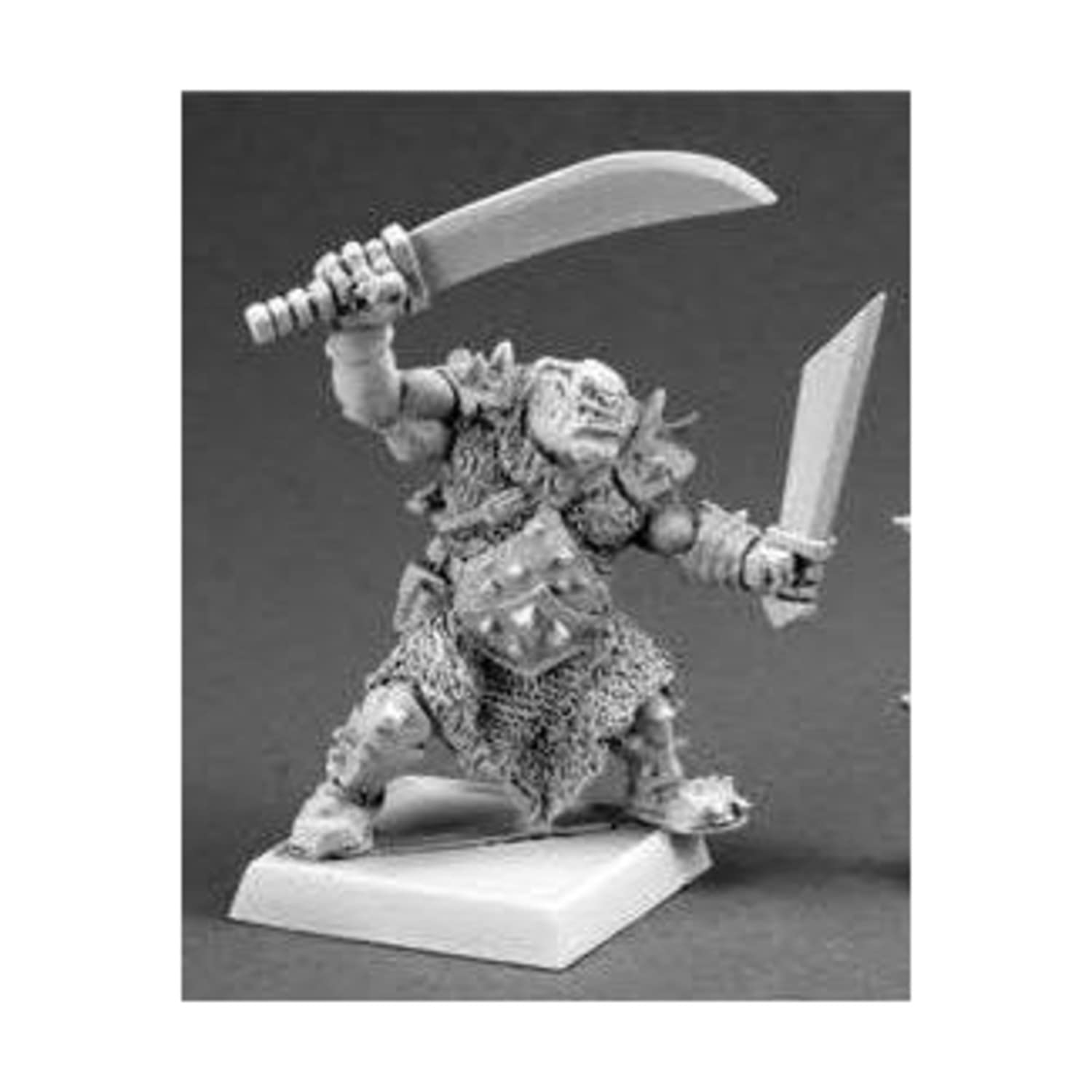 Amazon.com: Reaper Black Orc Tundra Stalker Warlord Miniature : Toys ...