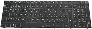 Amazon.com: Laptop Backlit Keyboard for CLEVO NH58RA NH58RAQ NH58RCQ ...