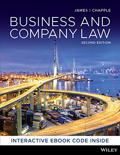 Business and Company Law, 2nd Edition - James, Nickolas, Chapple, Ellie ...