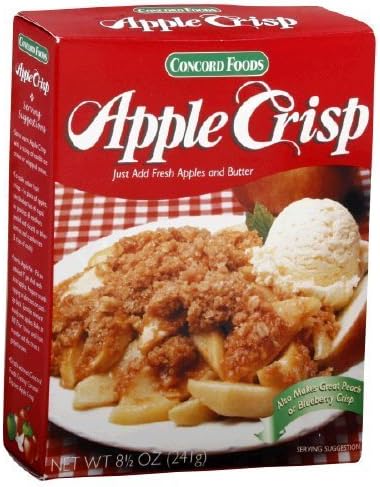 Amazon.com : Concord Foods Apple Crisp Mix (8.5 Oz Box Makes 9 Servings ...