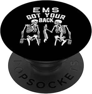 Amazon.com: EMS got your back Funny Skeleton Spine Anatomy Joke ...