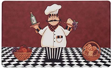 Amazon.com: Kitchen Fat Chef Man Mats and Rugs Non Slip Anti Fatigue ...