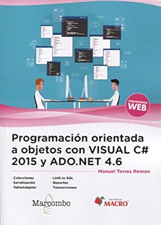 Amazon.com: Programación orientada a objetos con Visual C# 2015 y ADO.NET 4.6: 9788426725493 ...