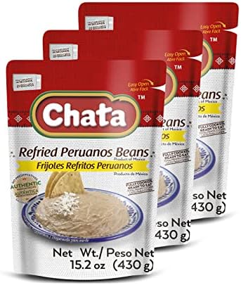 Amazon.com: CHATA Refried Mayocoba Beans, Delicious, Ready-to-Eat ...