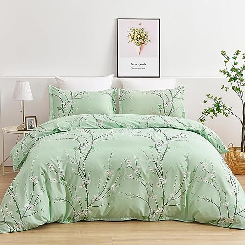 Bettwasche Grun Blumen