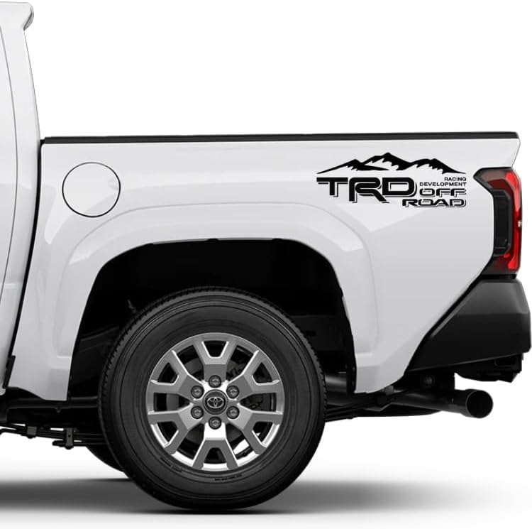 Amazon.com - TRD Racing Development Gloss Black with Mountains Vinyl ...
