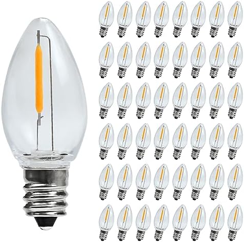 KGC 8 Pack LED Night Light Bulbs, C7 Shatterproof Replacement Led Light ...
