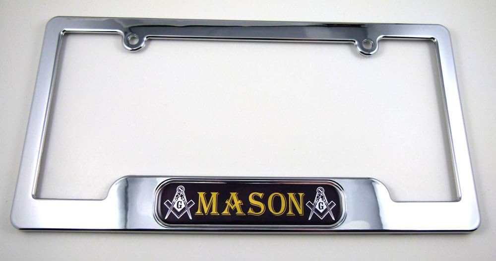 Amazon.com: Car Chrome Decals LPFC-Mason Mason, Masonic License Plate ...