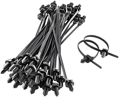 Amazon.com: BENLIUDH Fir Tree Nylon Push Mount Cable Zip Ties 8 inch ...
