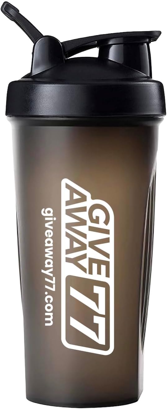 Amazon.com: Giveaway 77 Protein Shaker Bottle, Protein Shake Cup for ...
