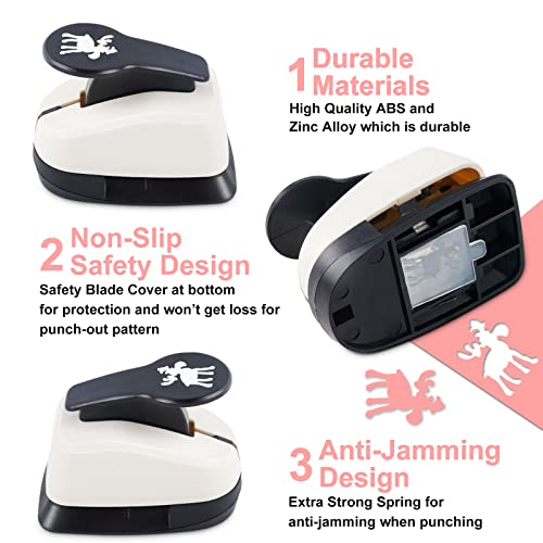 Snapklik.com : Craft Hole Punch 1 Inch, Paper Craft Punch Pattern Shape ...