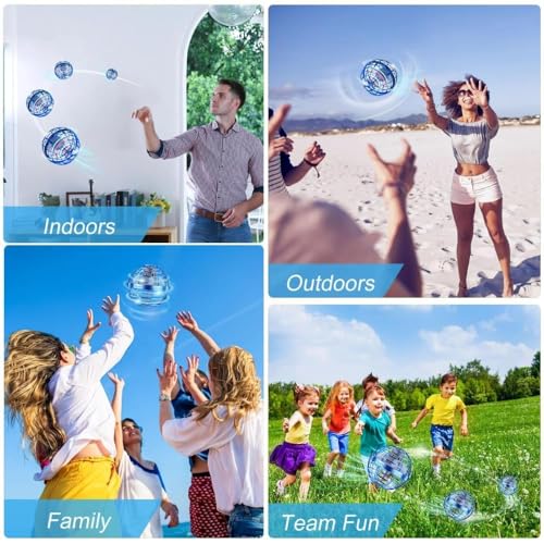 Drone Flying Ball Toy, Hand Controlled Mini Drone, 360 Rotating Globe ...