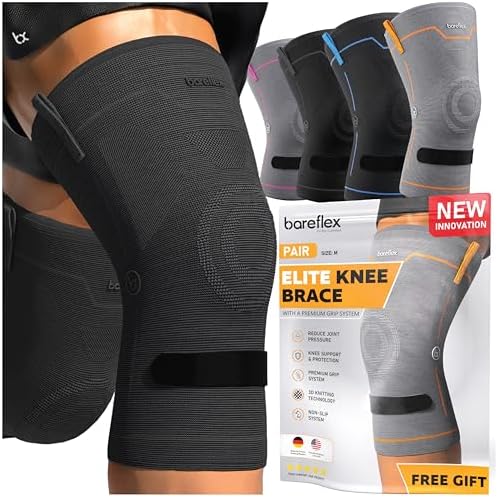 Amazon.com: JWW Knee Compression Sleeve, 2 Pack Knee Brace for Women ...
