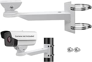 Amazon.com : Coolotic 11.8" Security Camera Corner Pole Mounting Bracket,Universal Wall Corner ...