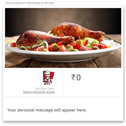 KFC E-Gift Card : Amazon.in: Gift Cards