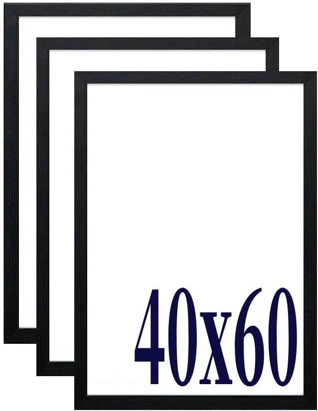 Z&Q Wall Display Pictures Posters Photo Frame Black - 40x60cm (Set of 3 ...
