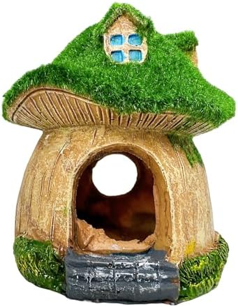 Amazon.com : Aquarium Decoration House Resin Hollow Hideout House ...