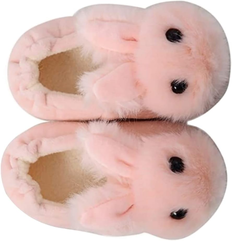 Mednkoku Kids Slippers Girls Boys Fluffy Bunny Slippers,Cartoon Rabbit ...