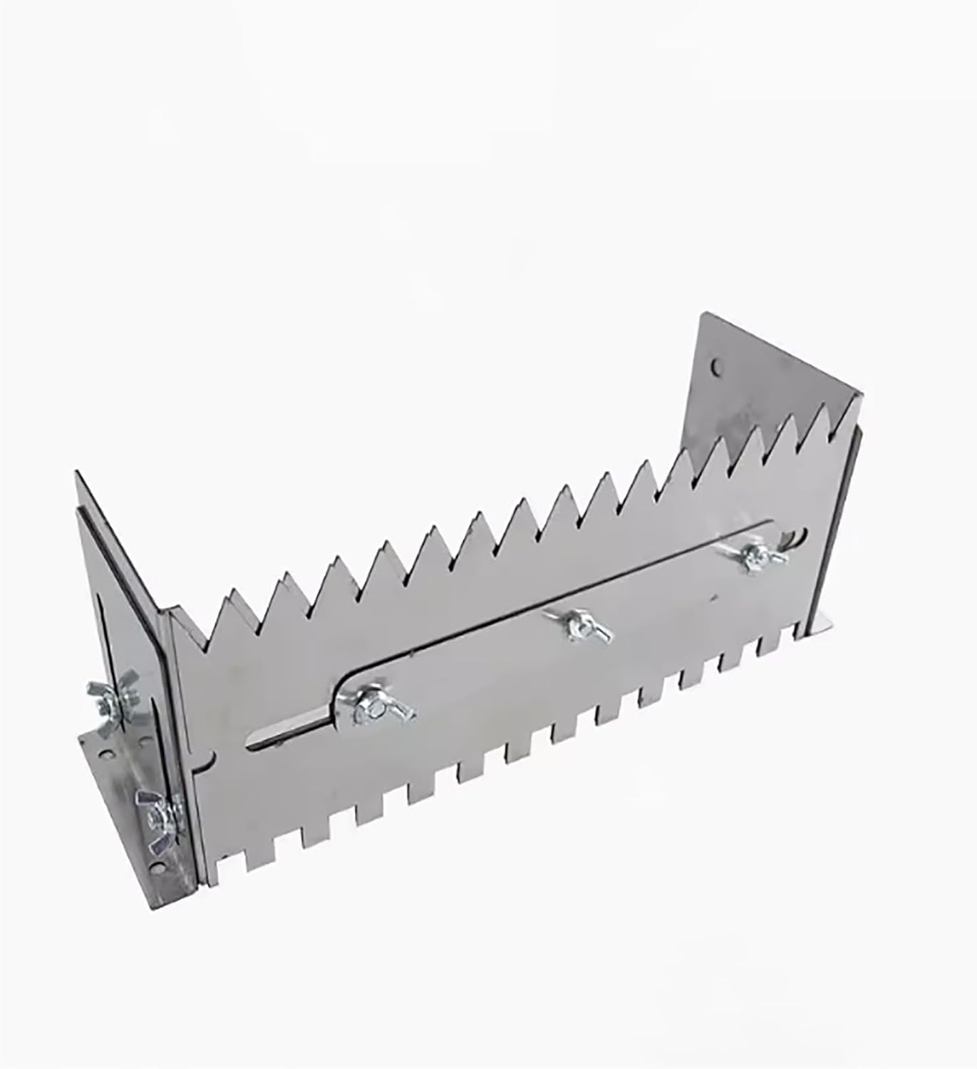 Notched Trowel Triangle/Square Dual Purpose Mortar Comb Stainless Steel ...