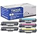 Amazon.com: 5 Pack TN223 BK/C/M/Y Toner Cartridge High Yield Compatible ...