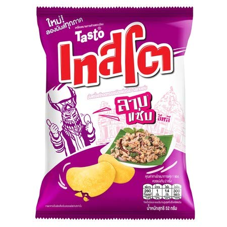 Amazon.com: TASTO POTATO SNACK, Larb Moo, 75g X 2 Packs
