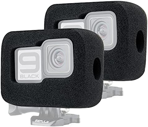 GEPULY 2-Pack Windslayer Cover Wind Muff for GoPro Hero 9 10 11 12 13 ...