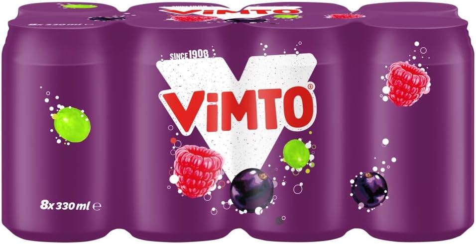 Vimto Fizzy Original Cans 8pack 330ml : Amazon.co.uk: Grocery
