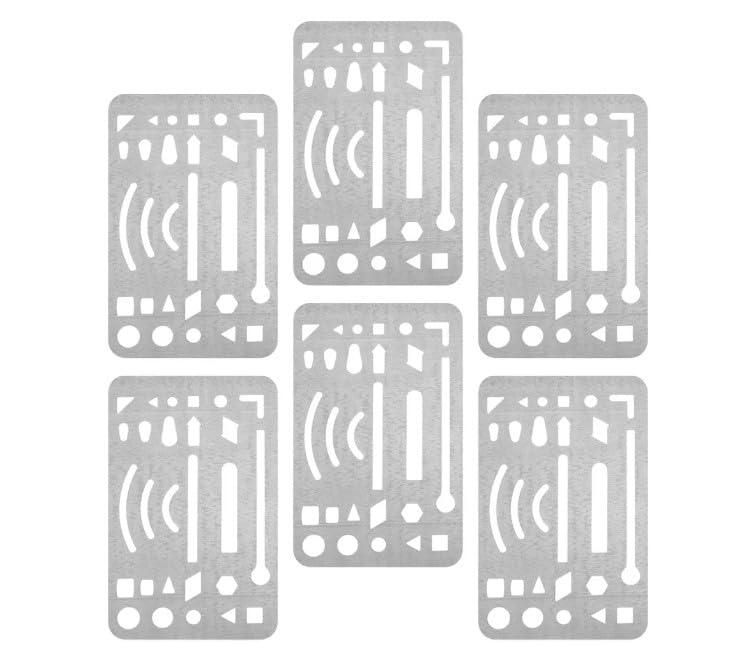Amazon.com : 4 Pcs Erasing Shields Stainless Steel Drawing Template ...