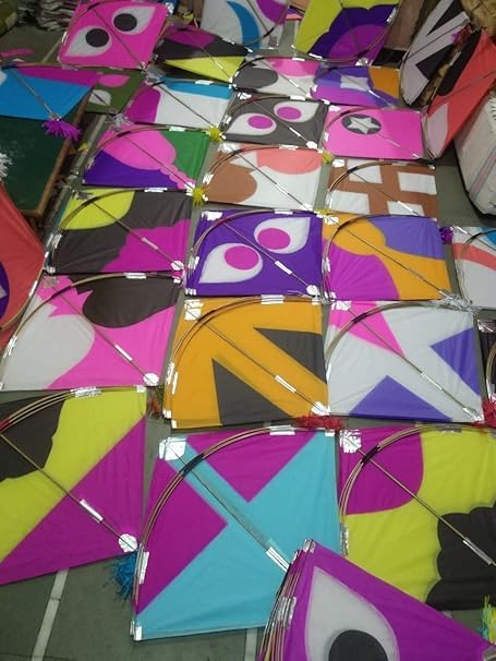 Kites for Flying in Sky Kites Multiple Designs. Made Bamboo Sticks and ...