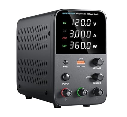 ADVANCED SWITCHING MODE ADJUSTABLE DC POWER SUPPLY 120V 3A WANPTEK ...